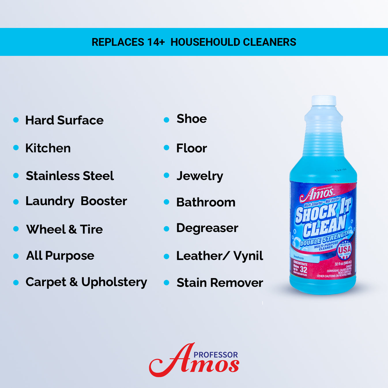 Shock It Clean ™ Double Strength Kit Makes Up To 32 Bottles | All ...