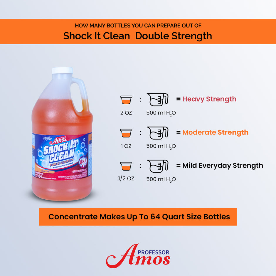 Shock It Clean ™ Double Strength Kit Makes Up To 32 Bottles | All ...