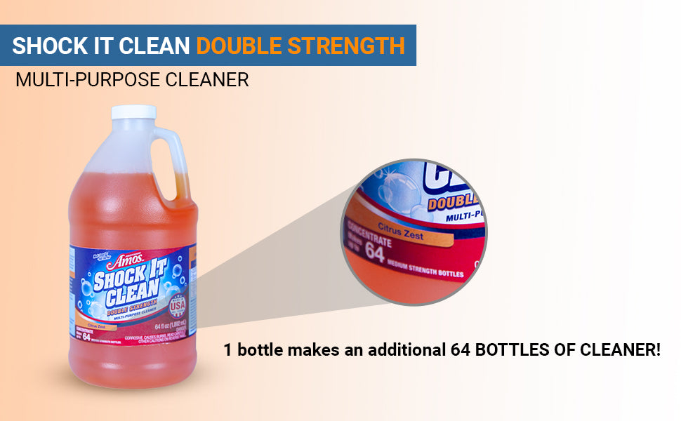 Shock It Clean ™ Double Strength Kit Makes Up To 32 Bottles | All ...